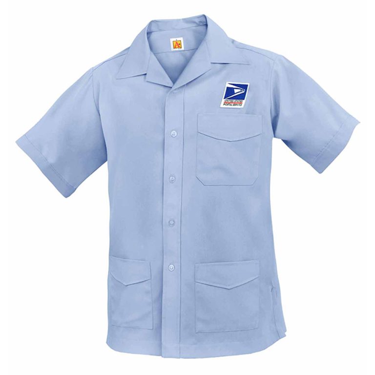 Men’s Short Sleeve Letter Carrier Shirt Jacket - Mailman Letter Carrier ...