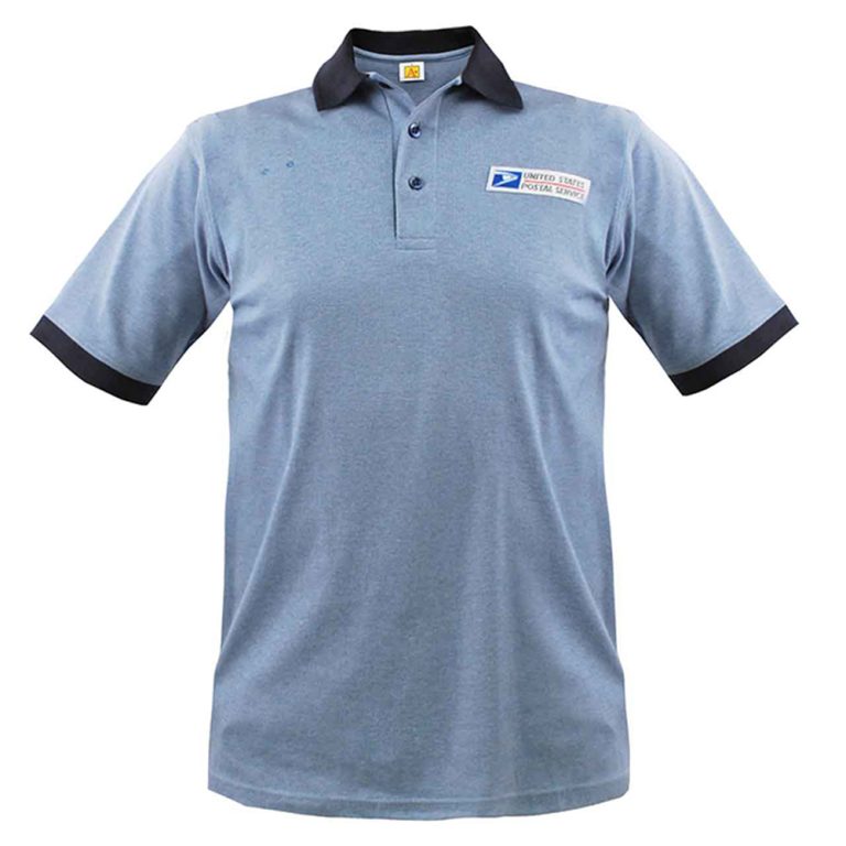 Men’s Short Sleeve Postal Clerk Interlock Polo - Mailman Letter Carrier ...