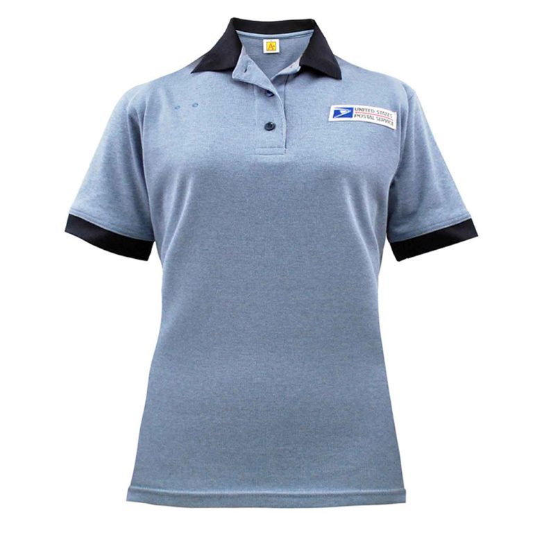 Women's Short Sleeve Postal Clerk Interlock Polo - Mailman Letter ...
